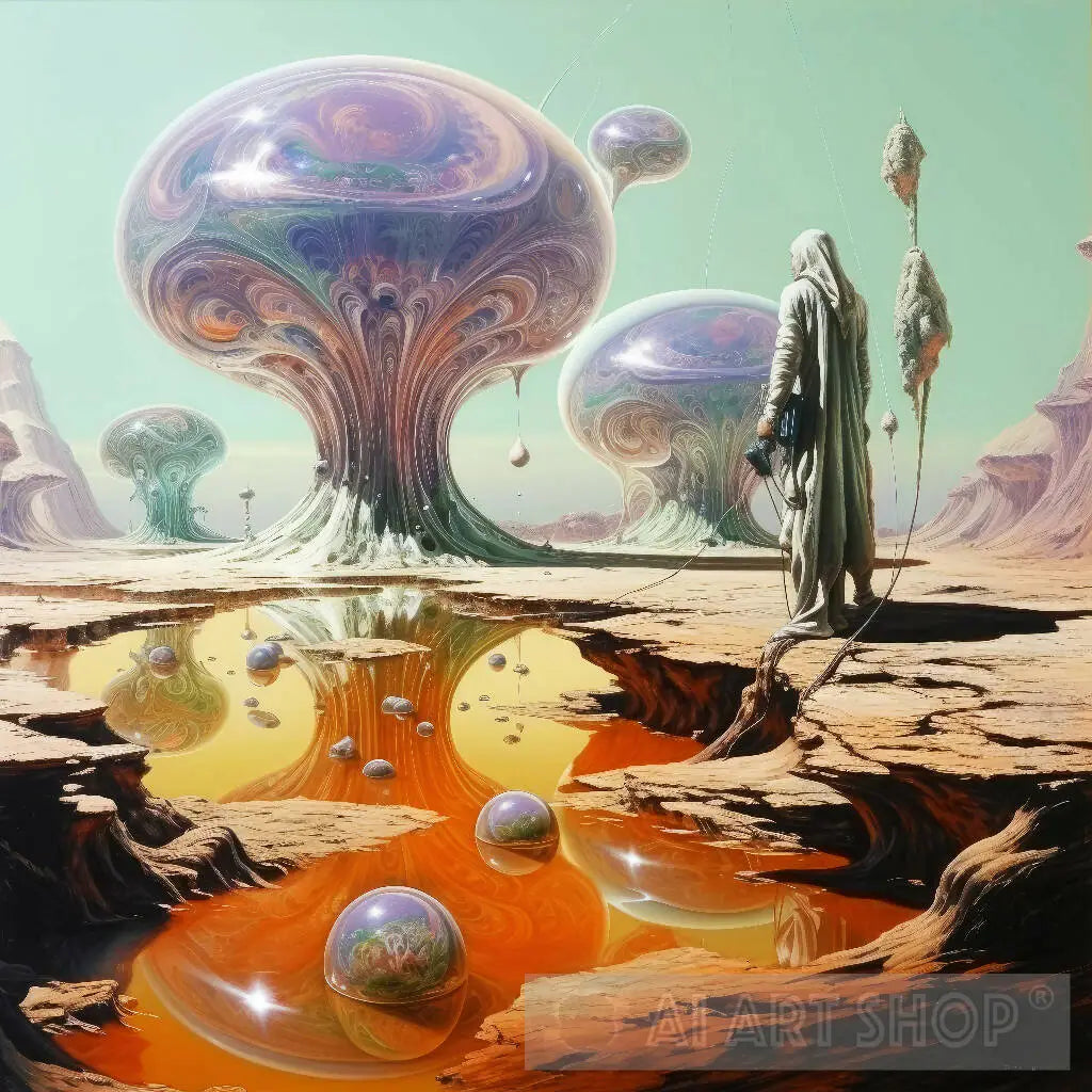 Explorer on an Alien Planet, Pei-Kang Hsu AI Art