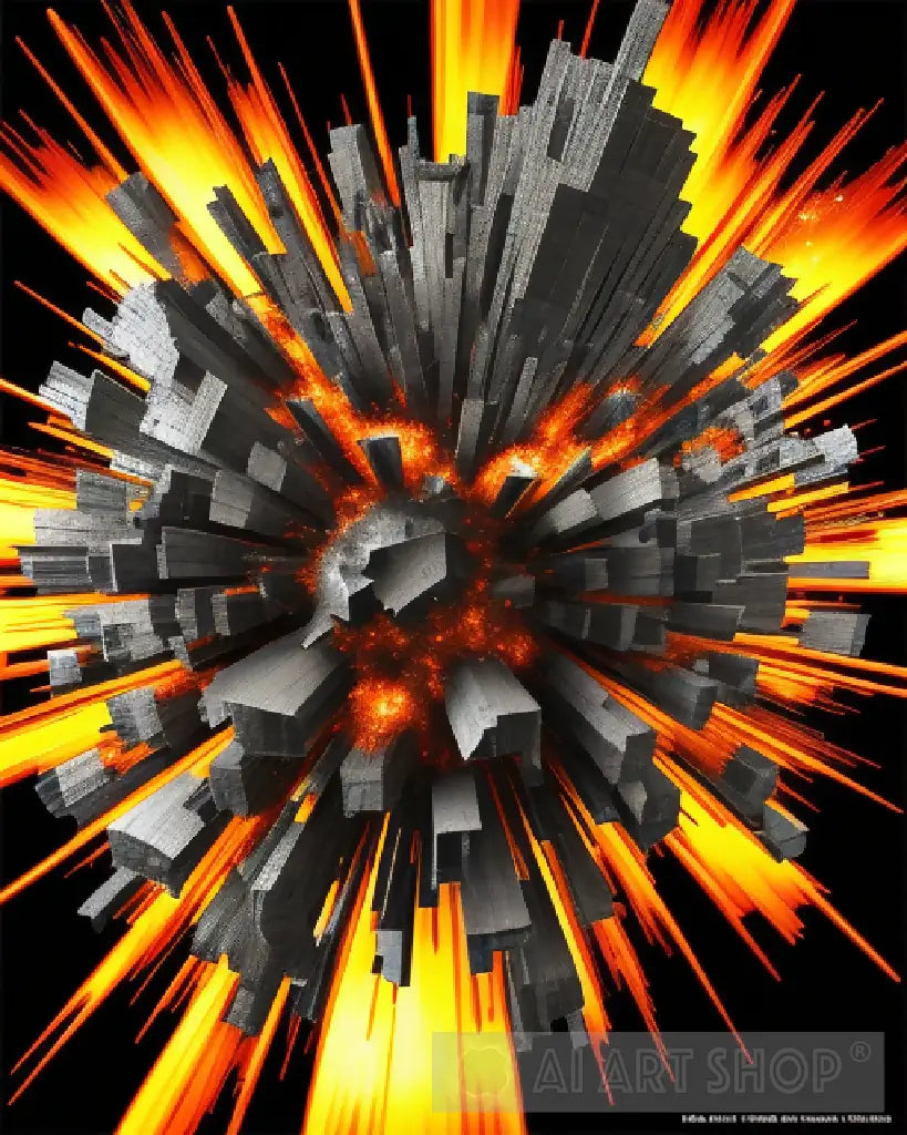Explosion Art Piece #4