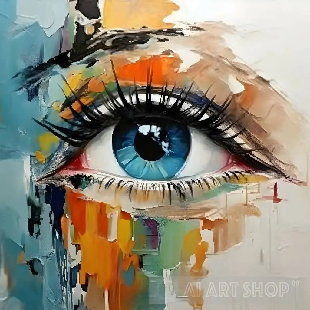 Eye Painting, Eye Art, Realism, Visual Art, Contemporary Art, Myste...