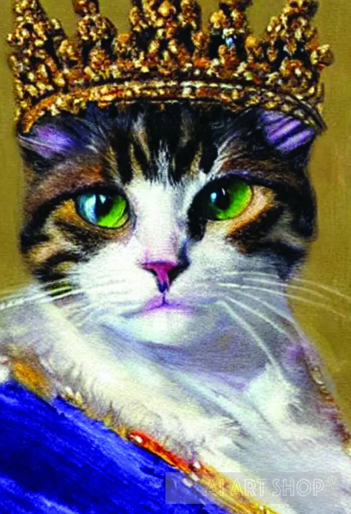 Fancy cat portrait - cat queen