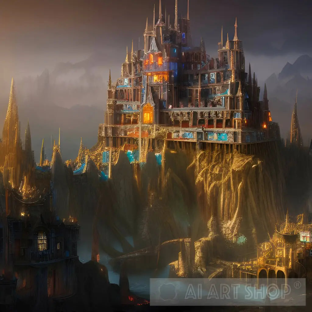 Fantasy Babylon castle. (Original Version)