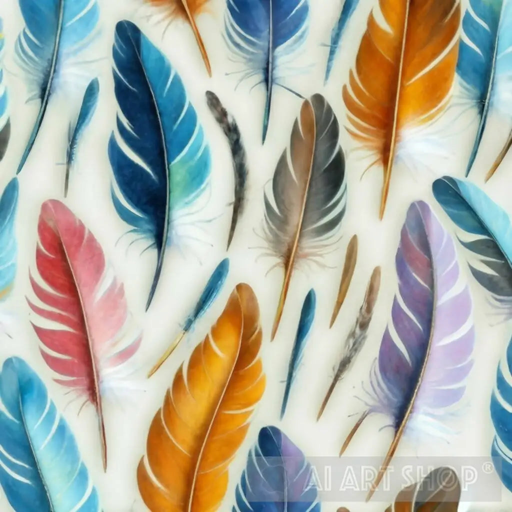 Feathers oil painting abstract painting art