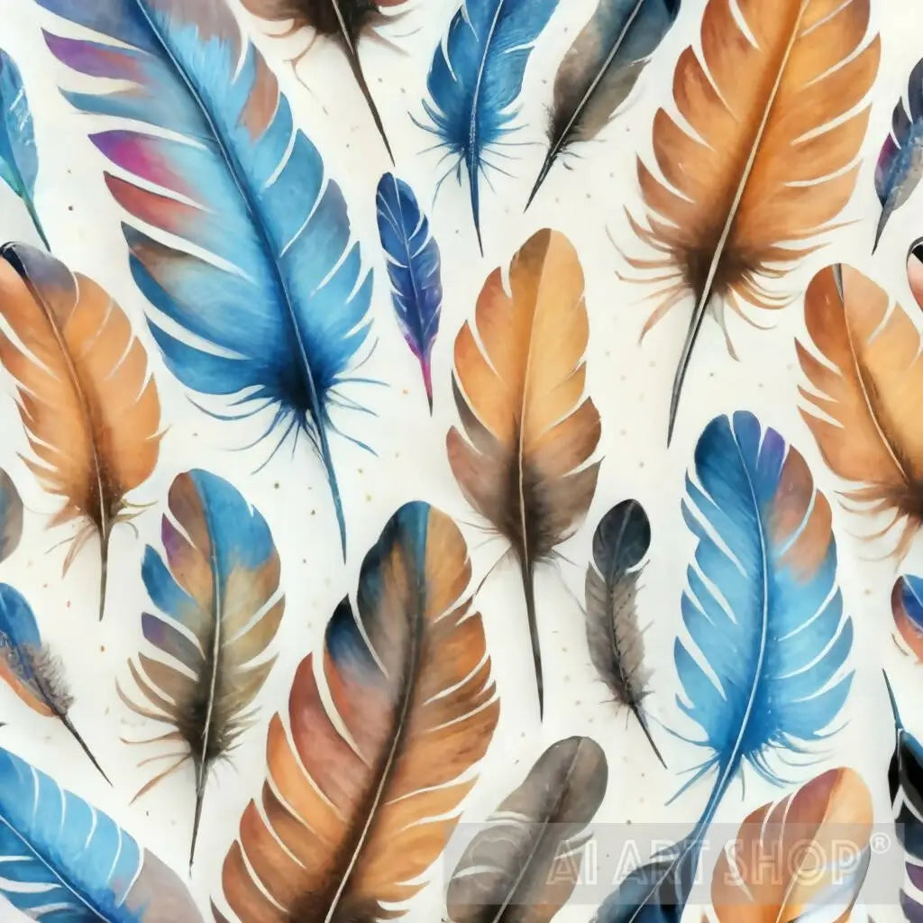 Feathers oil painting abstract painting art