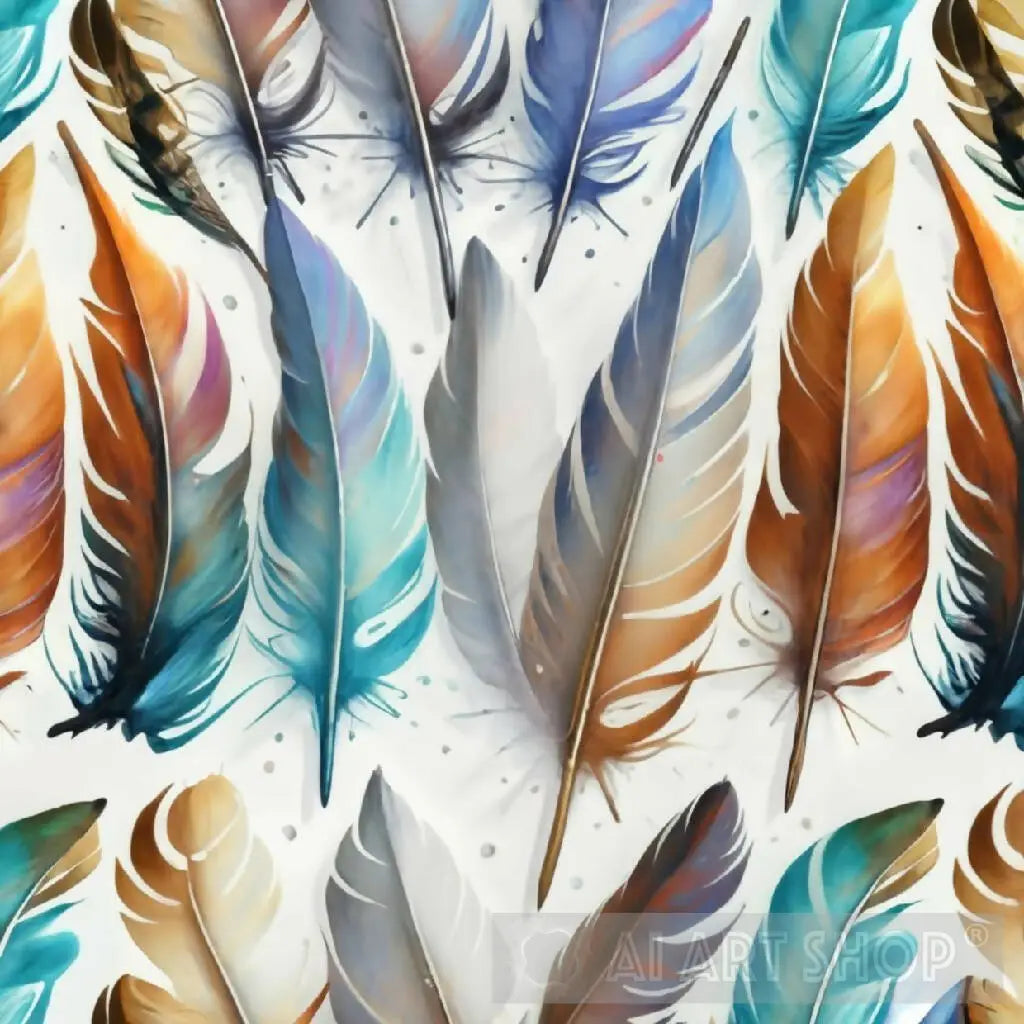 Feathers oil painting abstract painting art