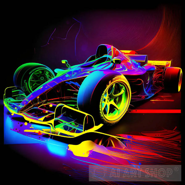 Ferrari, Abstract, Neon, Art, car