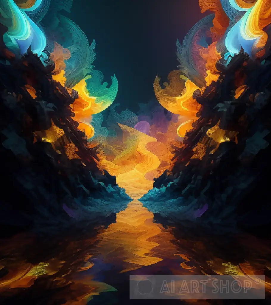 Abstract, ai art, colorful, beautiful, cool, bizarre