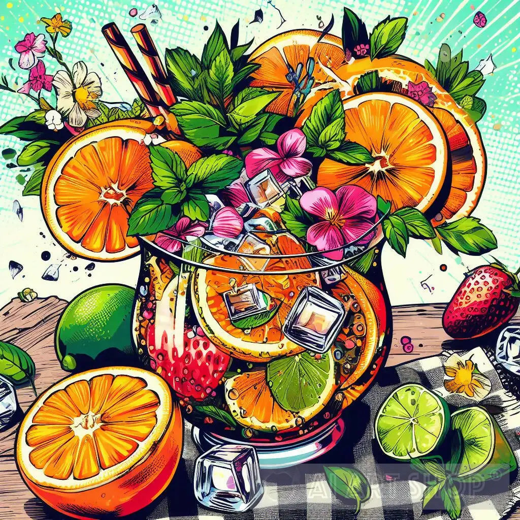 Jar flora pop art