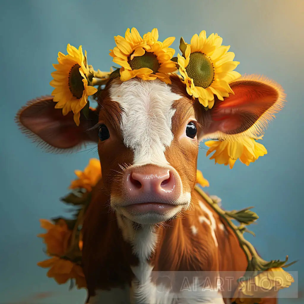 Flower Crown Cow 2