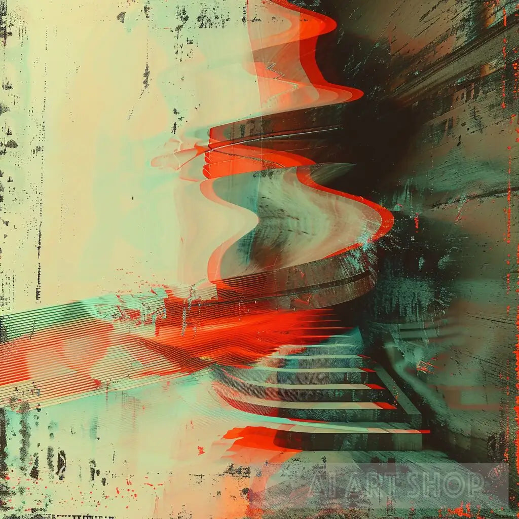 Fluid Pathways: Abstract Digital Art with Flowing Lines and Bold Hues
