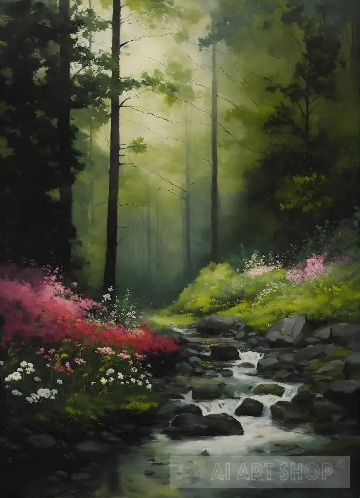 forest and flowers