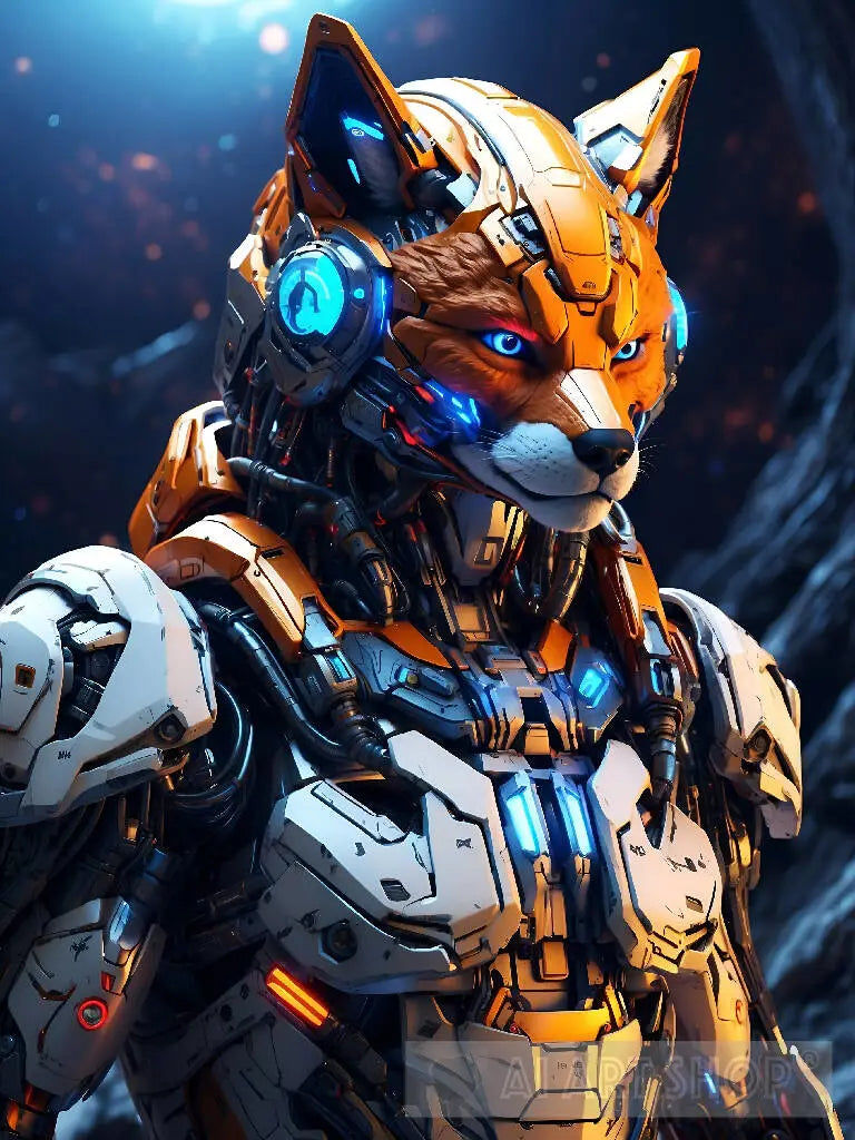 Fox in cyborg body #1