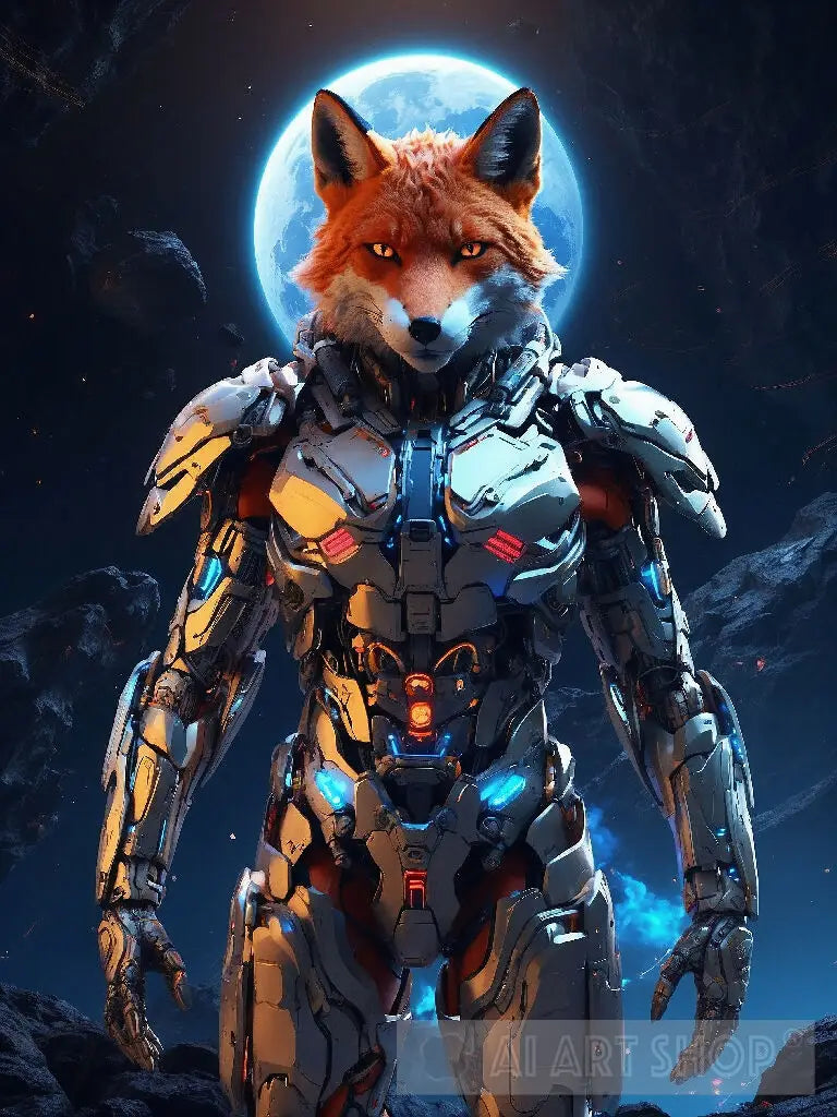 Fox in cyborg body #3