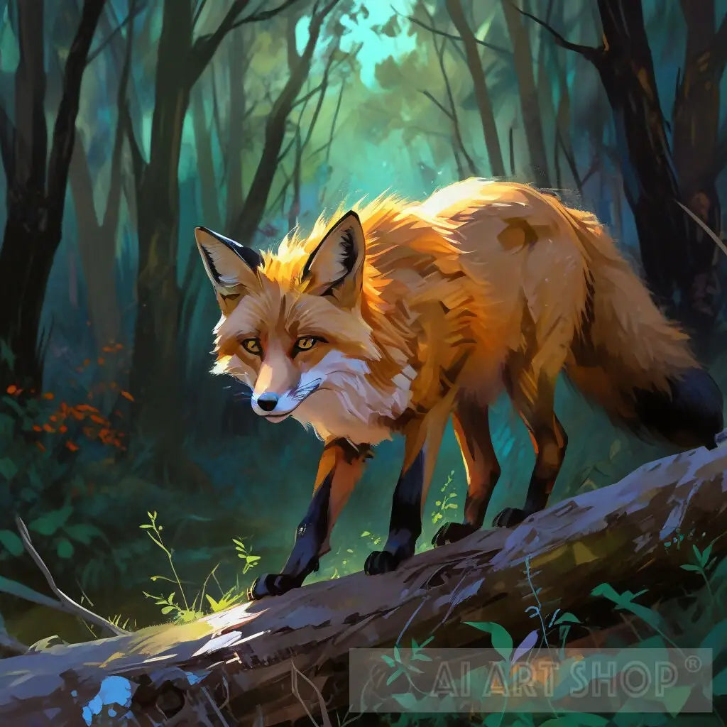 Fox In Forest