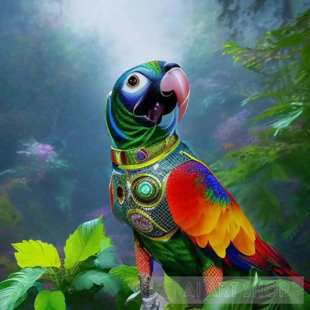 full color parrot
