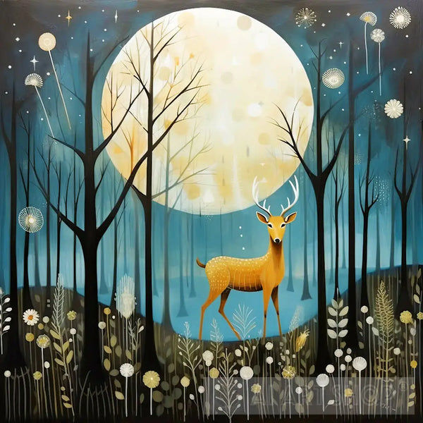 Full Moon Forest, Pei-Kang Hsu AI Art