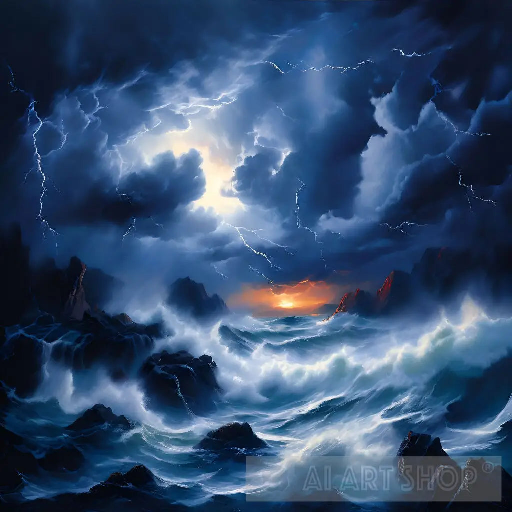 Fury of the Ocean | A Seascape Painting by [Artshop]