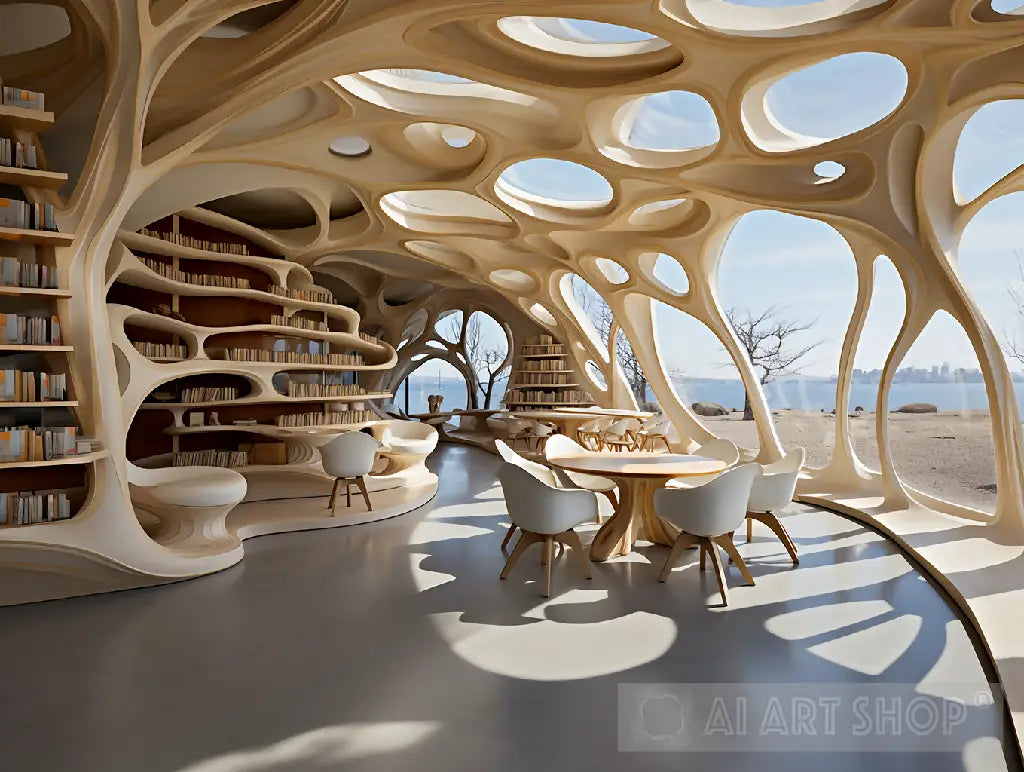 Ethereal Trees Enriching the Ambience of a Futuristic, Eco-Friendly...