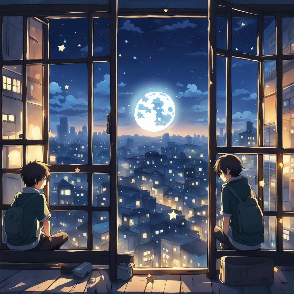 2boys moon view