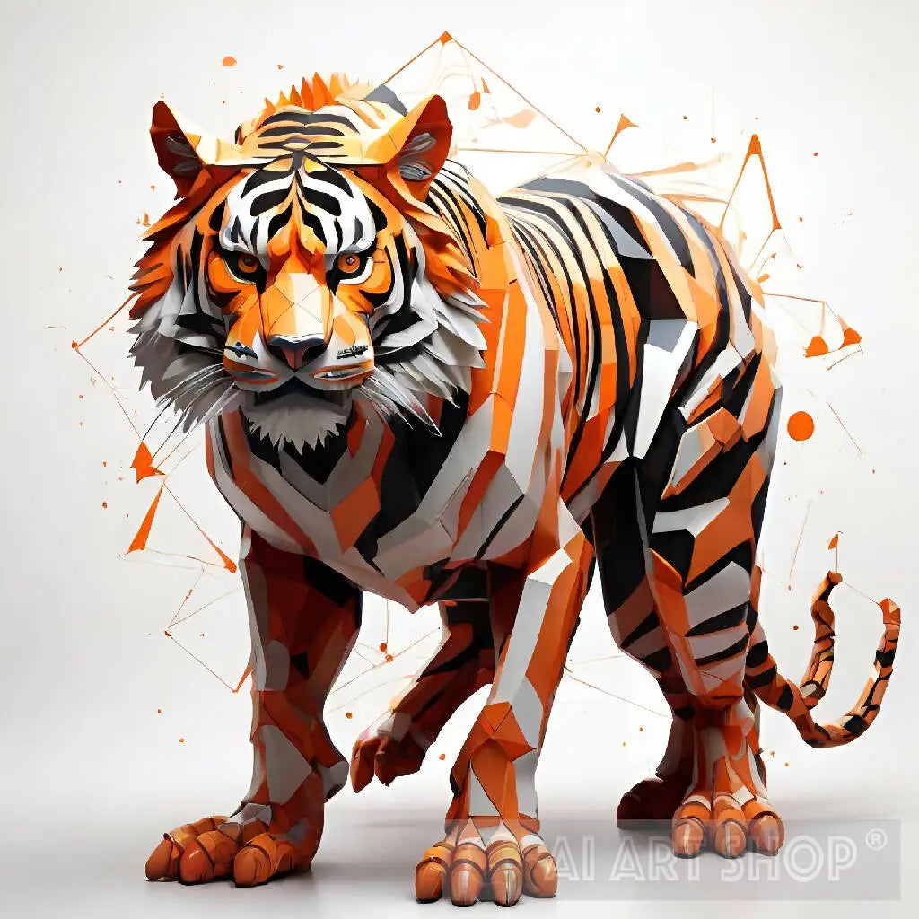 Geometric ,tiger ,animal