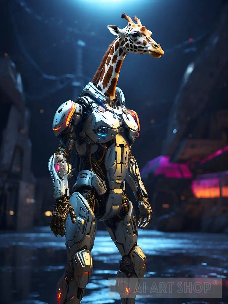 Giraffe in cyborg body #1