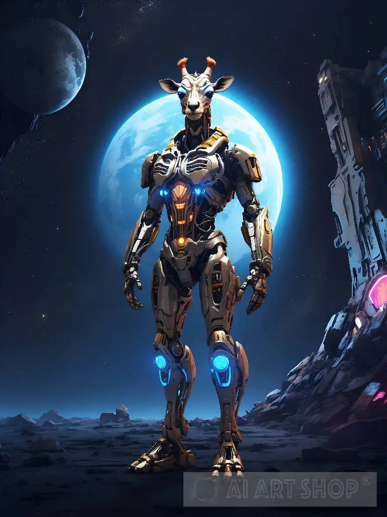 Giraffe in cyborg body #2