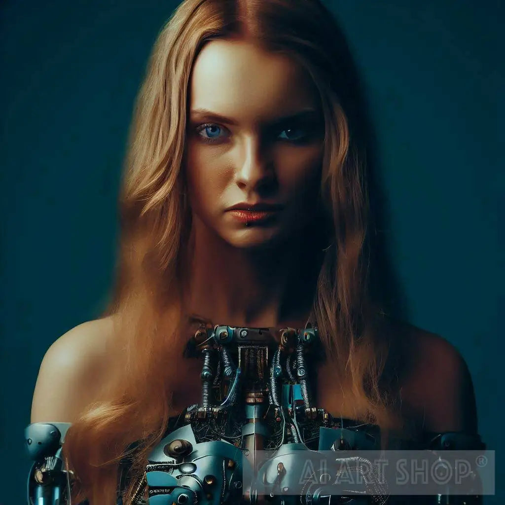 girl . cybernetic, implants
