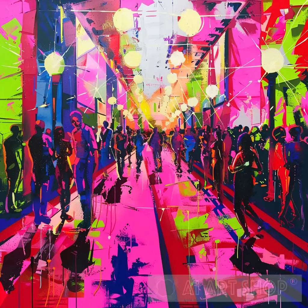 Glamorous Movie Premiere - Pop Art Illustration