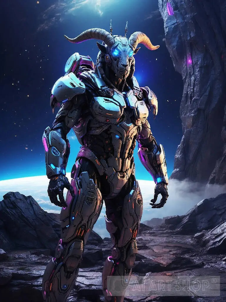 Goat in cyborg body #1