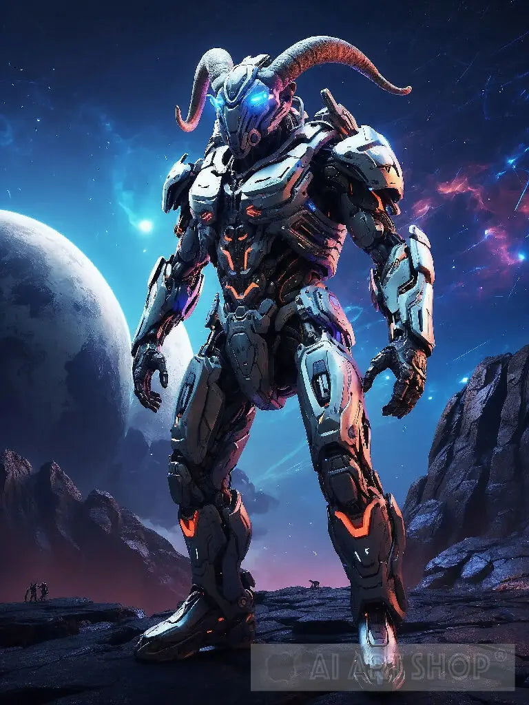 Goat in cyborg body #3