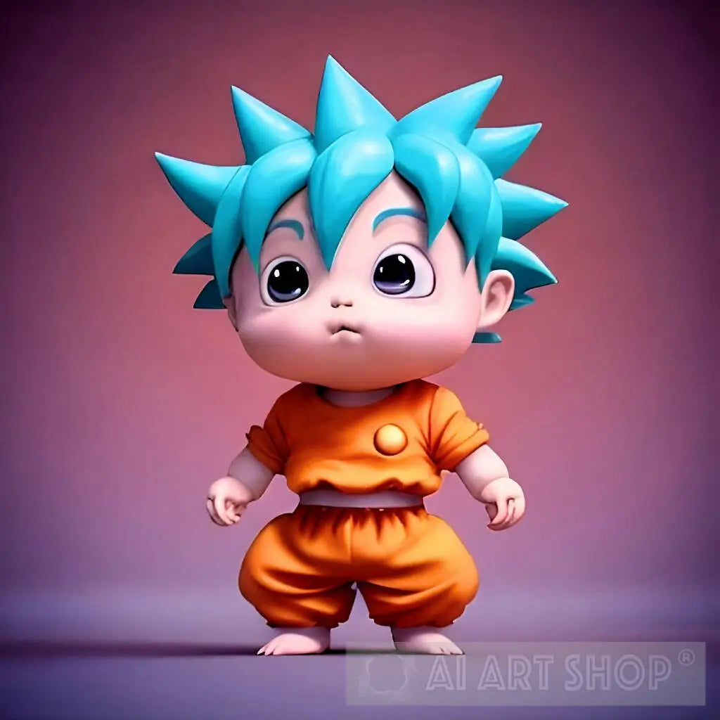 Goku baby, cartoons, colorful background,