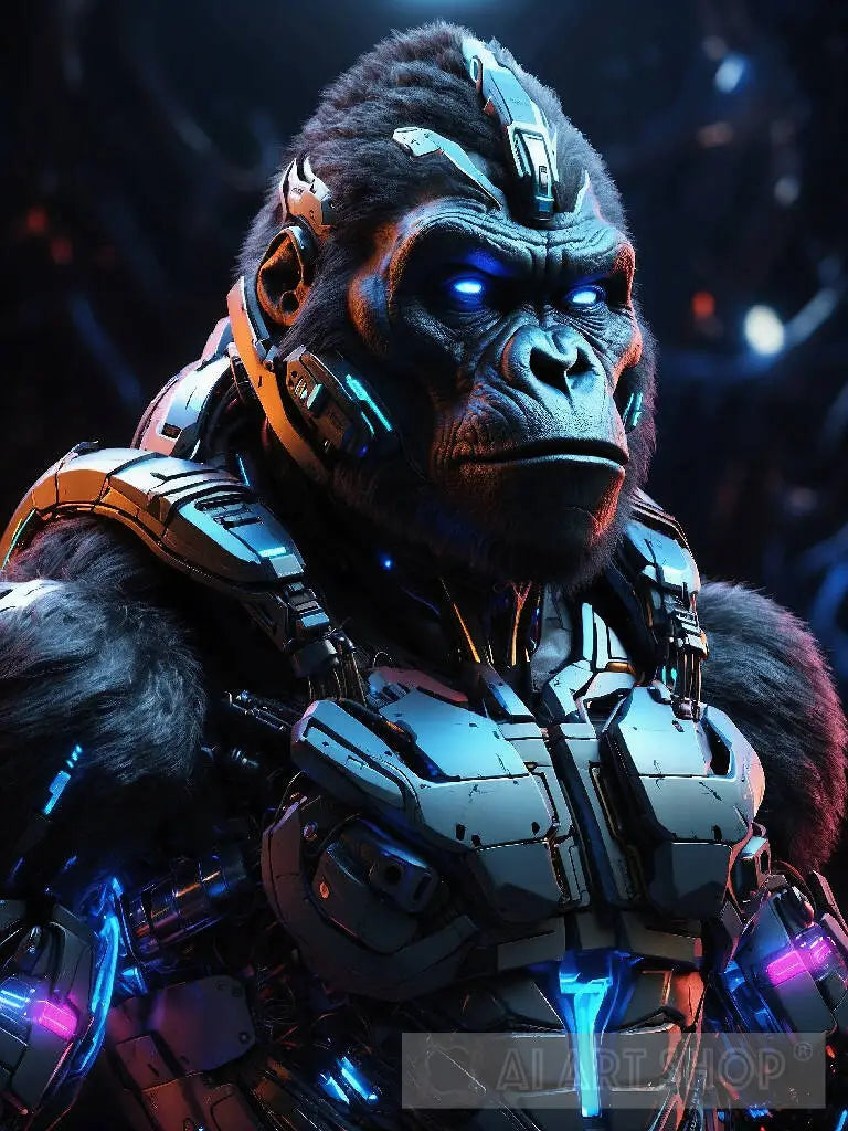 Gorilla In Cyborg Body #1