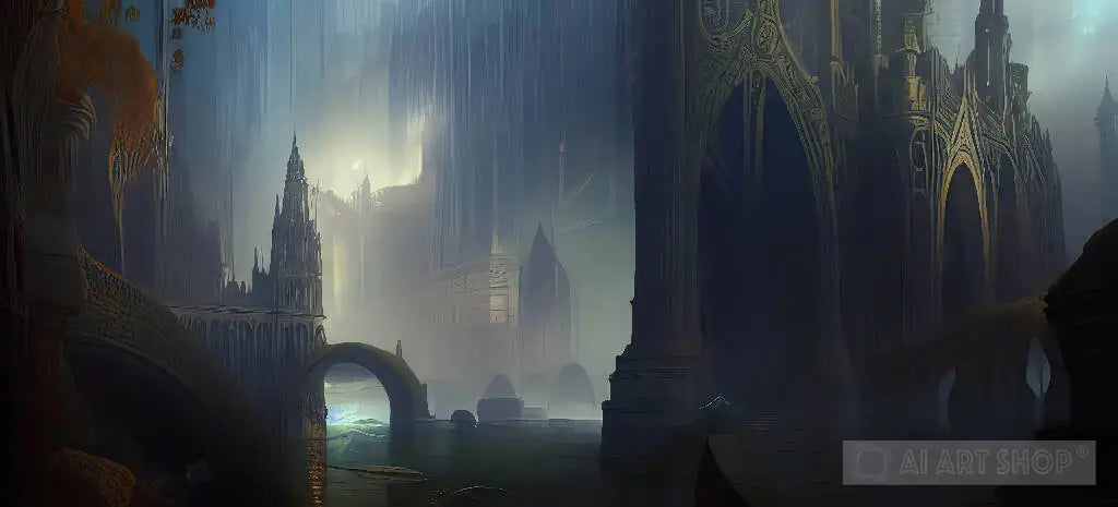 Gothic Abstract Cathedral Ai Generated