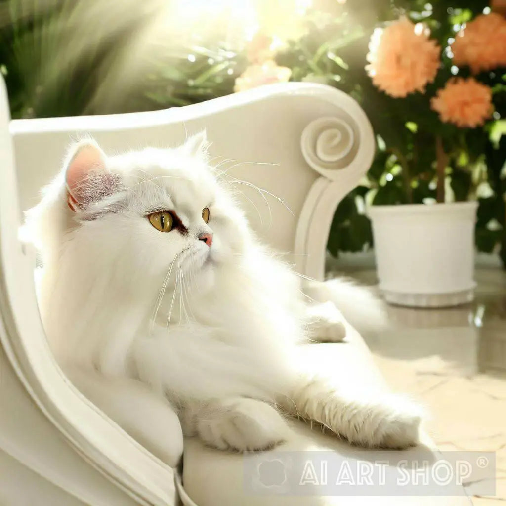 Gourmet White Cat