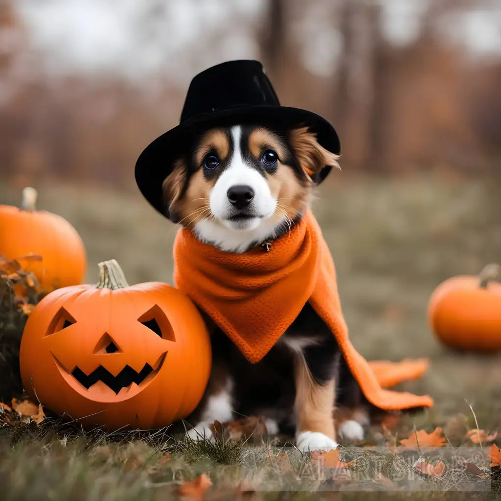 "Halloween Dog AI Image: Bewitching Canine Costumes and Spooky...