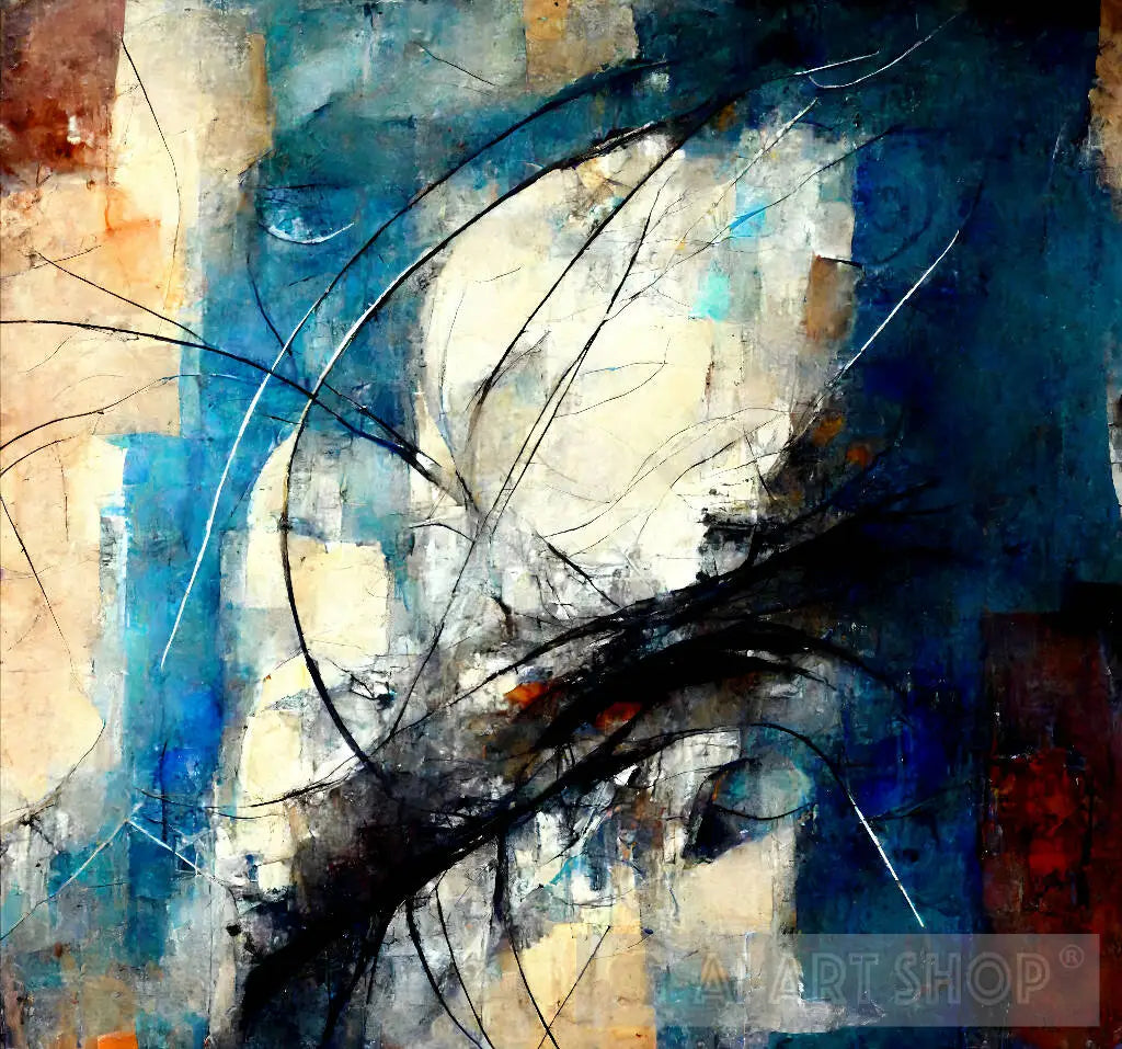Harmonic Convergence - Dynamic and Energetic Abstract Painting with...