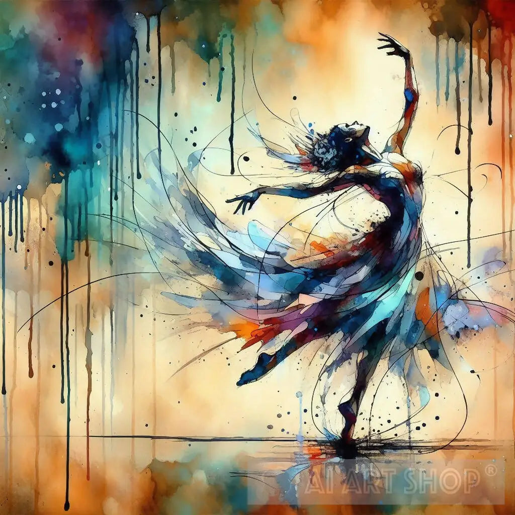 "Chromatic Reverie: A Symphony in Figurative Motion"