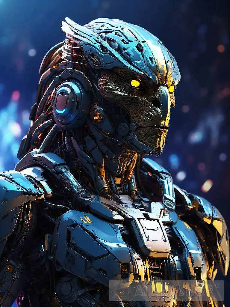 Hawk in cyborg body #1