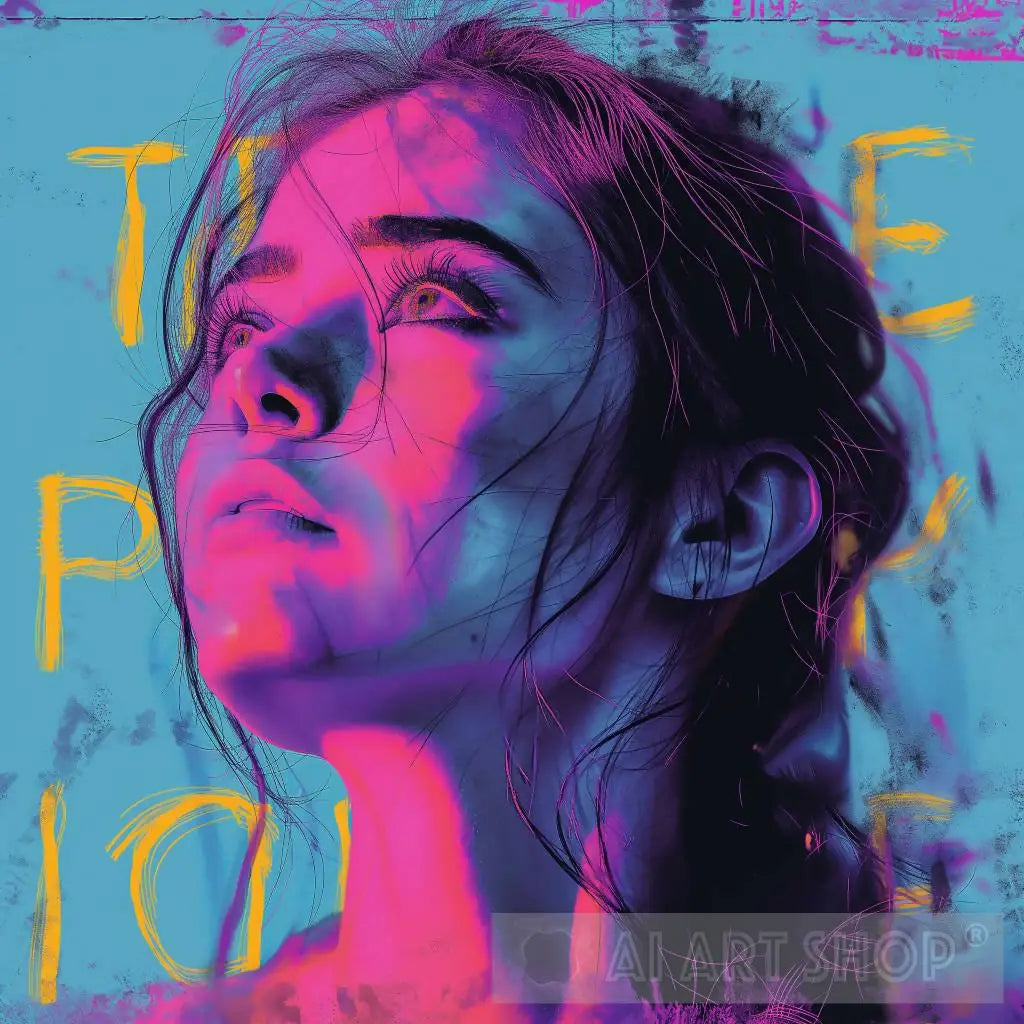 Hope in Pop Art: A Glitch Effect Portrait