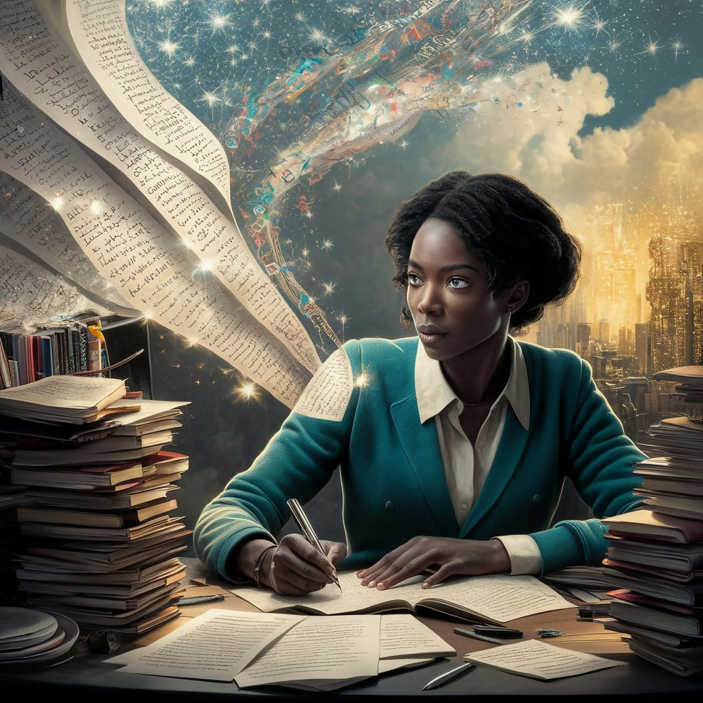 The Scholar's Muse: Inspiring Digital Art Celebrating Knowledge...