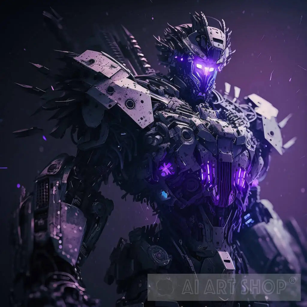 Cyberpunk AI robot, futuristic robot design, artificial intelligenc...