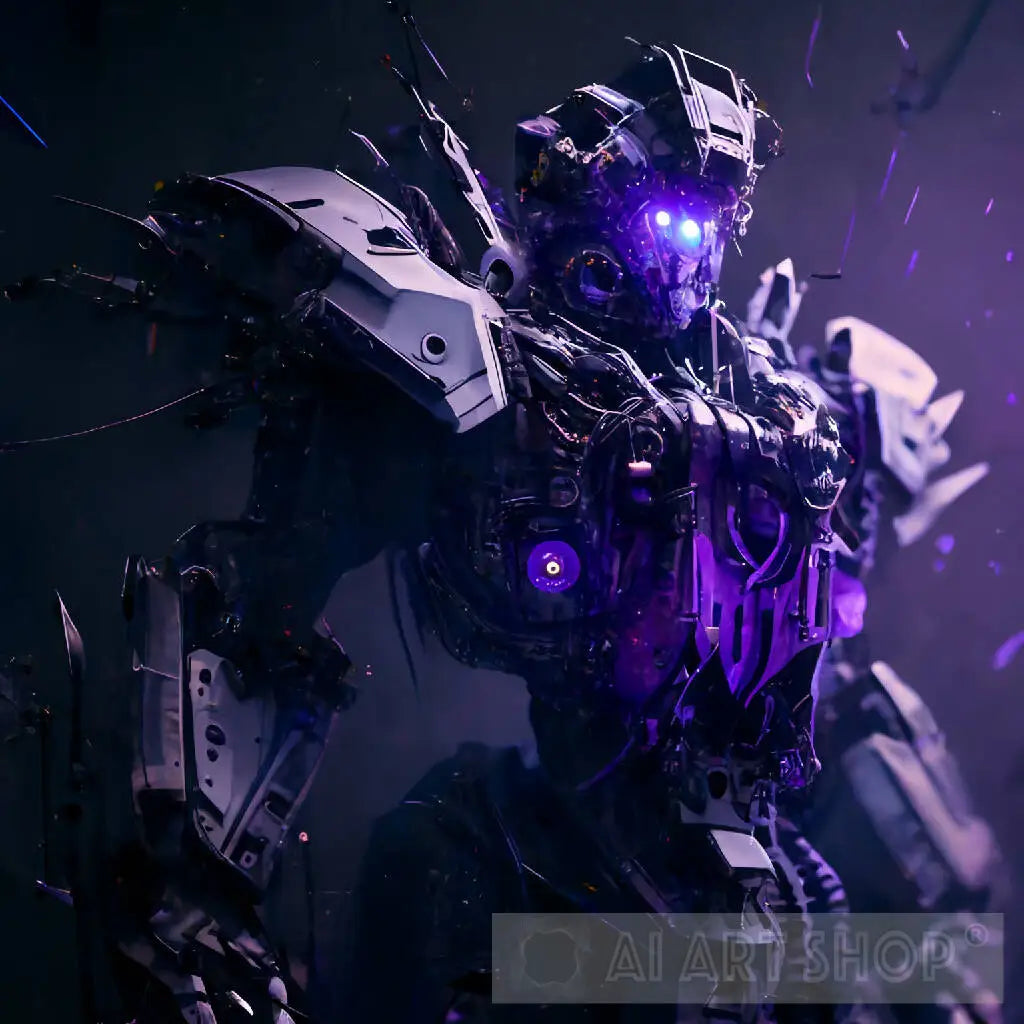 Cyberpunk AI robot, futuristic robot design, artificial intelligenc...