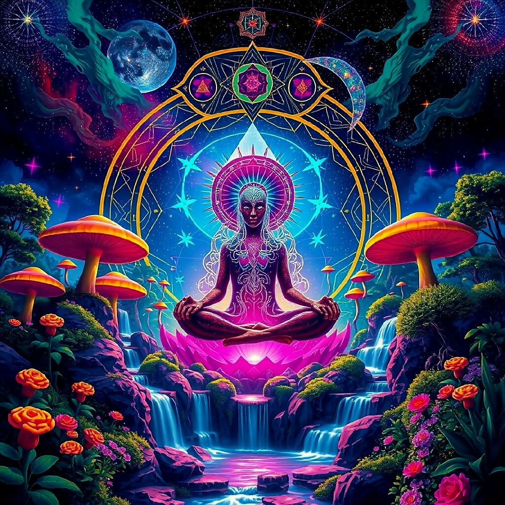 Meta Title: Third Eye Bloom: Psychedelic Meditation Art