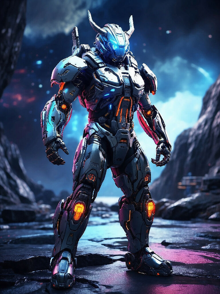 Ox in cyborg body #4