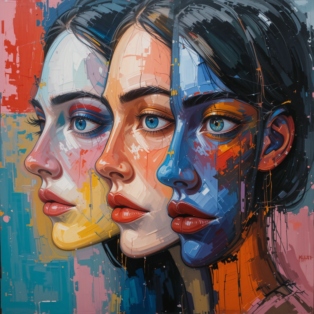 Colorful Expressions: Modern Portrait Art