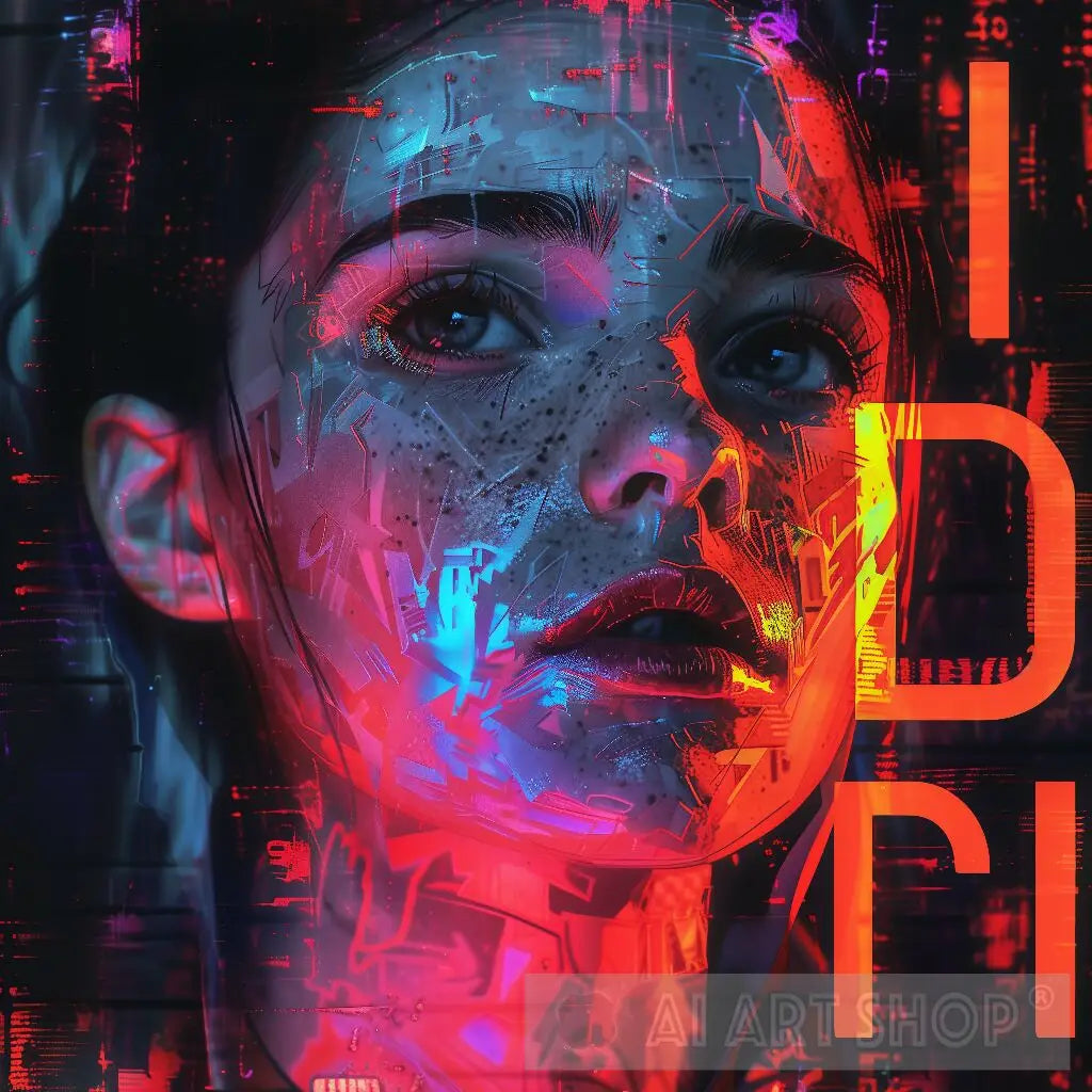 Identity in Digital Pop Art: A Glitch Effect Portrait