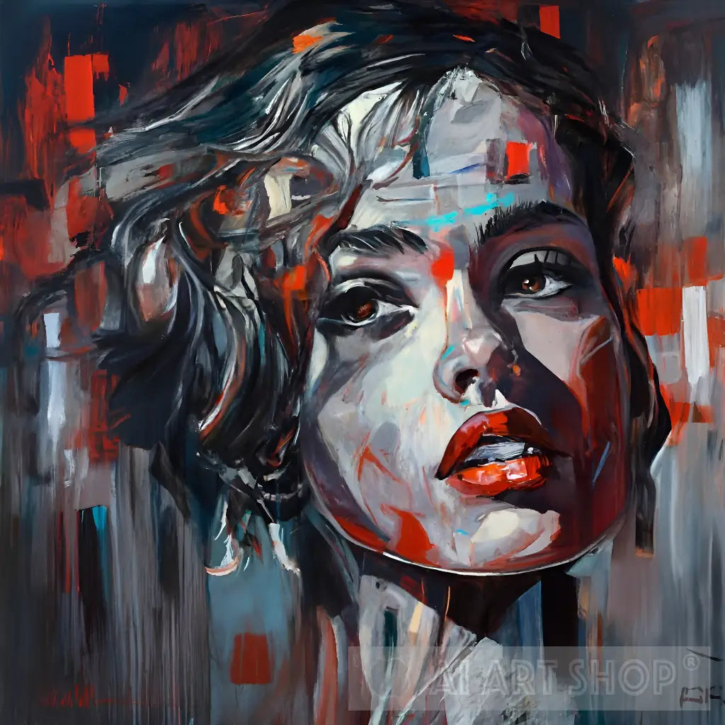 Splash , portrait, illustration, painting , woman,face,head