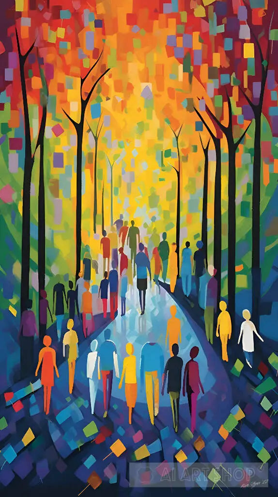 Inclusive Steps Artwork by Nate Flynn | Celebrating Diversity and A...