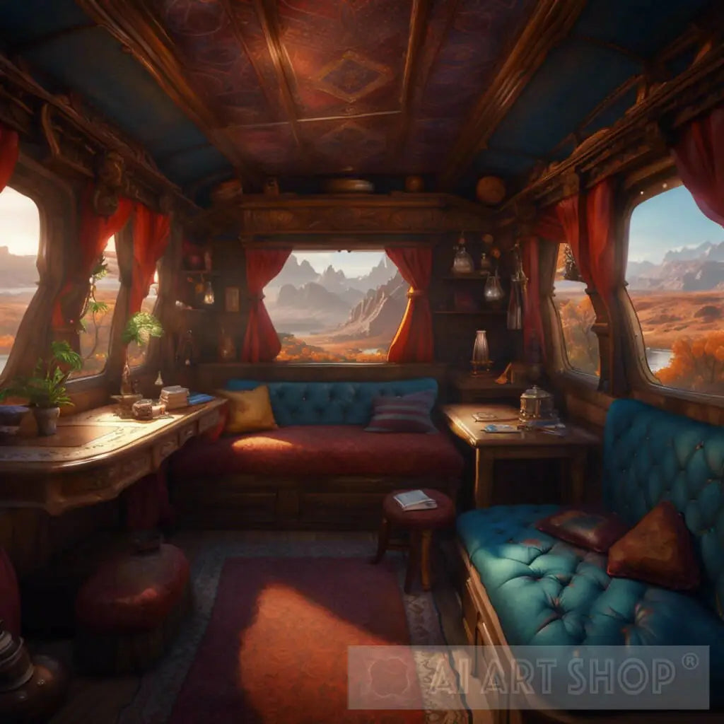 INSIDE CARAVAN