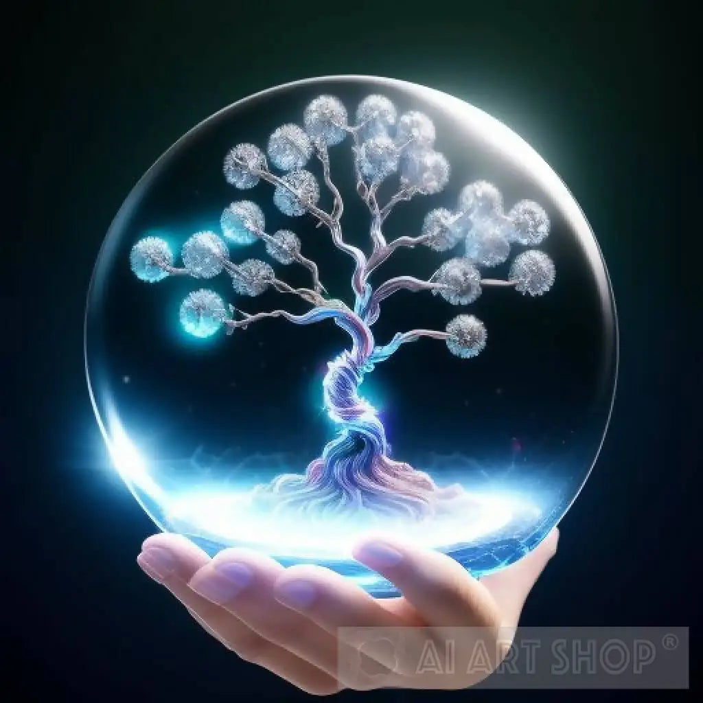 "Wisdom of the Crystal Grove Spirit" "Majestic Tree ...