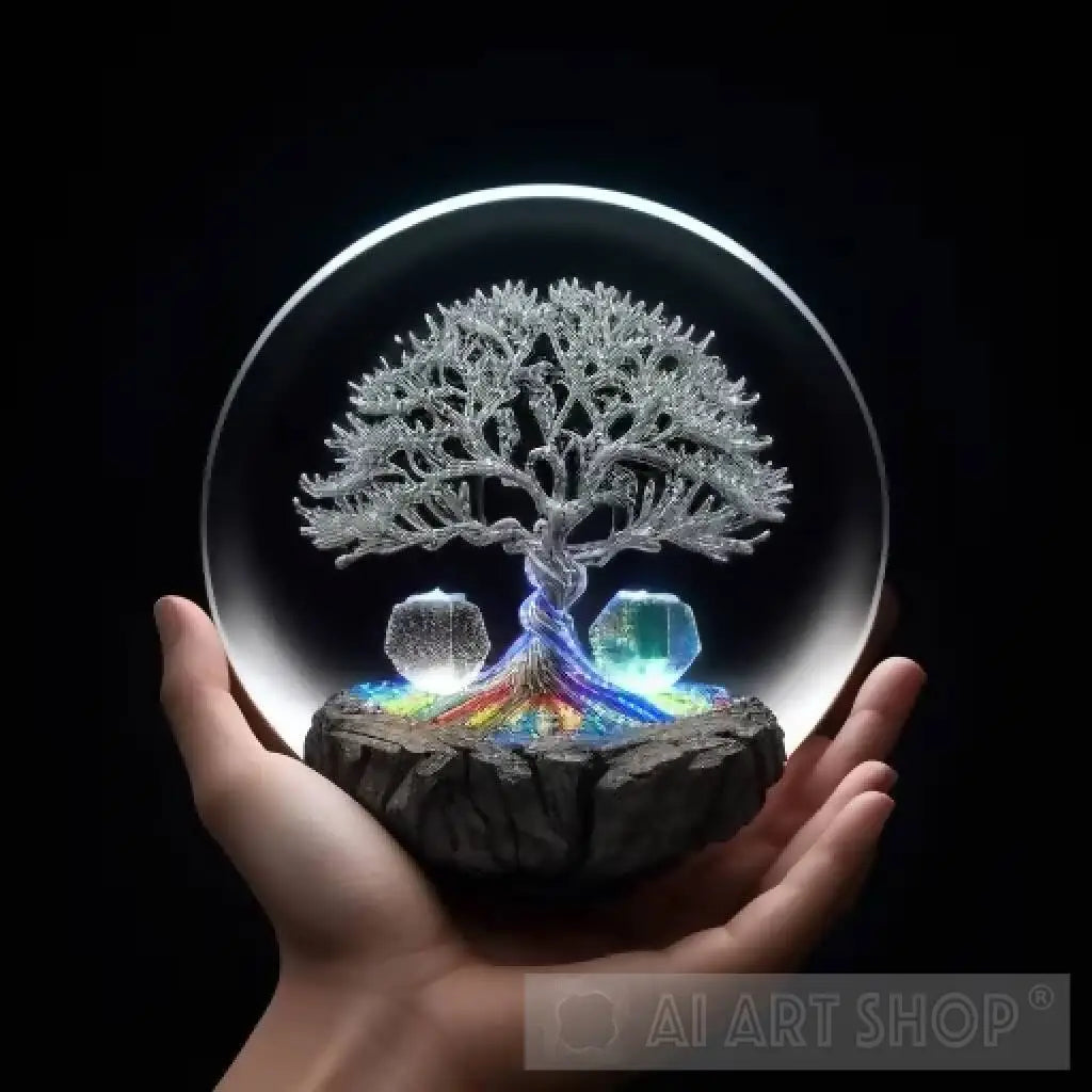 "Wisdom of the Crystal Grove Spirit" "Majestic Tree ...